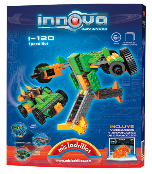 Innova - Robot transformable en Vehículo (120 piezas) [#I-120] | Lionel ...